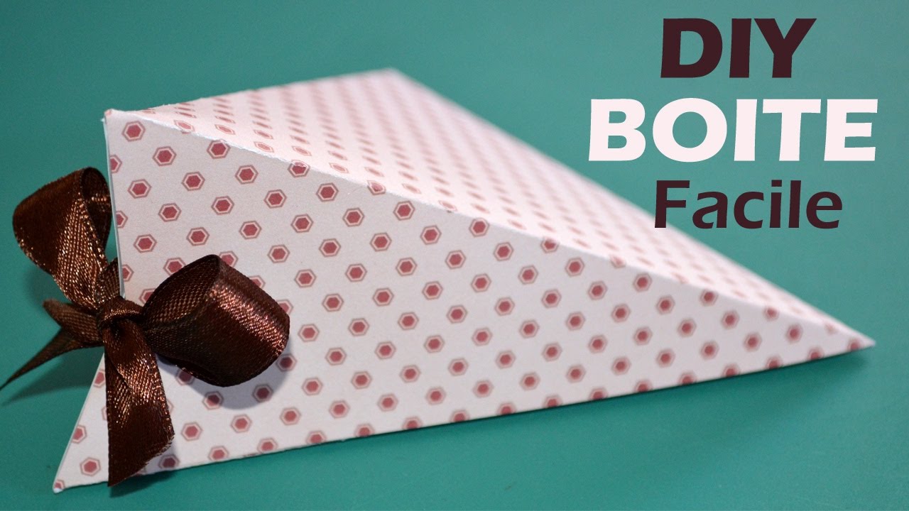 Comment fabriquer une boite cadeau FACILE - DIY boite en papier