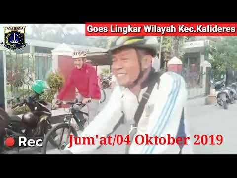 Goes lingkar wilayah Kecamatan Kalideres | Lurah Kamal Bpk H.Abdul Karim Yunus mengikuti goes speda