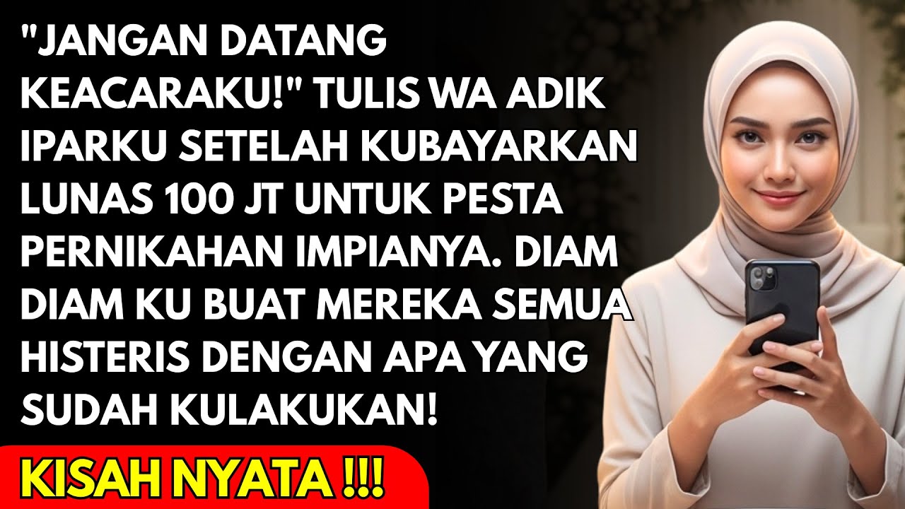 ADIK IPAR MELARANGKU DATANG SETELAH KUBAYARKAN BIAYA 85JT - KUBALAS KUBUAT DIA PANIK HISTERIS SAAT..