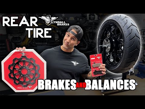 Rear Tire Removal - Balance - Rotor and Brake Pad Install Harley Davidson