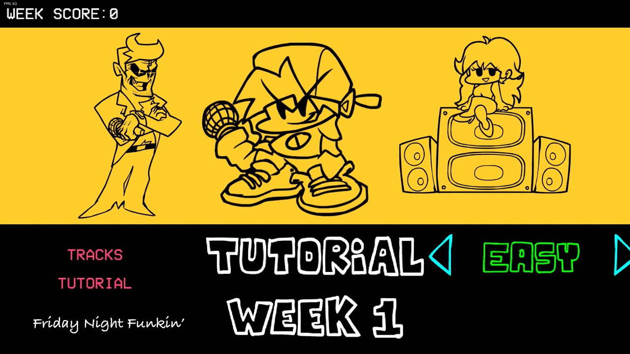 Friday Night Funkin' Tutorial (Easy Mode)