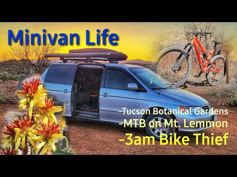 Full Time Minivan Vanlife - Botanical Gardens, Mountain Biking, and a Bike Thief