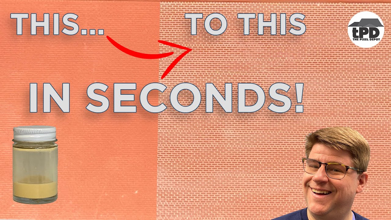 Make a Mortar Wash for Model Structures - The Easy Way!