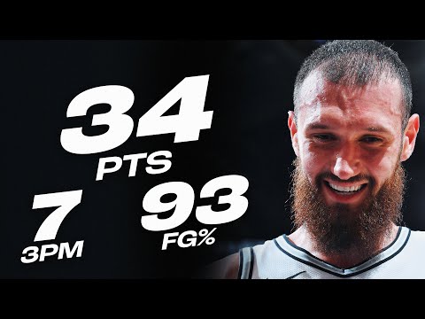 Sandro Mamukelashvili's CAREER-HIGH 34 Points! (100% 3PT) 🔥 | March 19, 2025