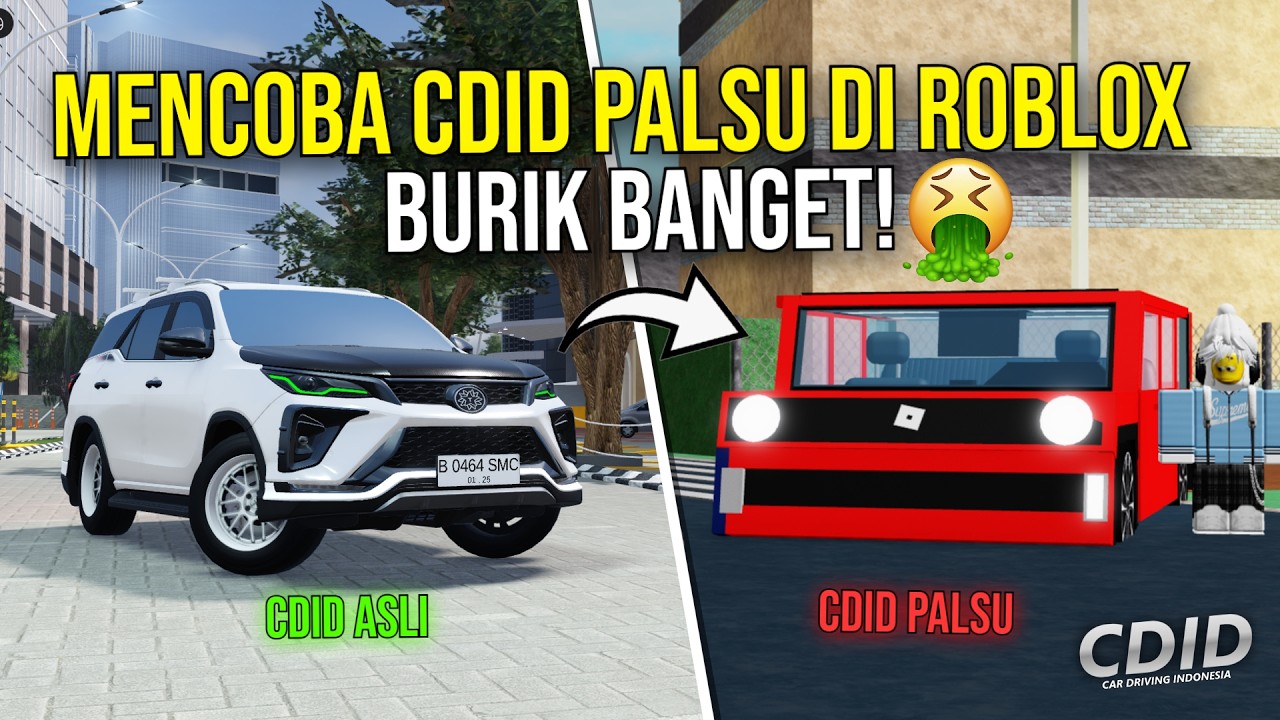 Aku Mencoba Main CDID PALSU Di Roblox! BURIK BANGET Tapi KOCAK! - Roblox Car Driving Indonesia