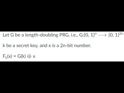 Quiz: Pseudo Random Function