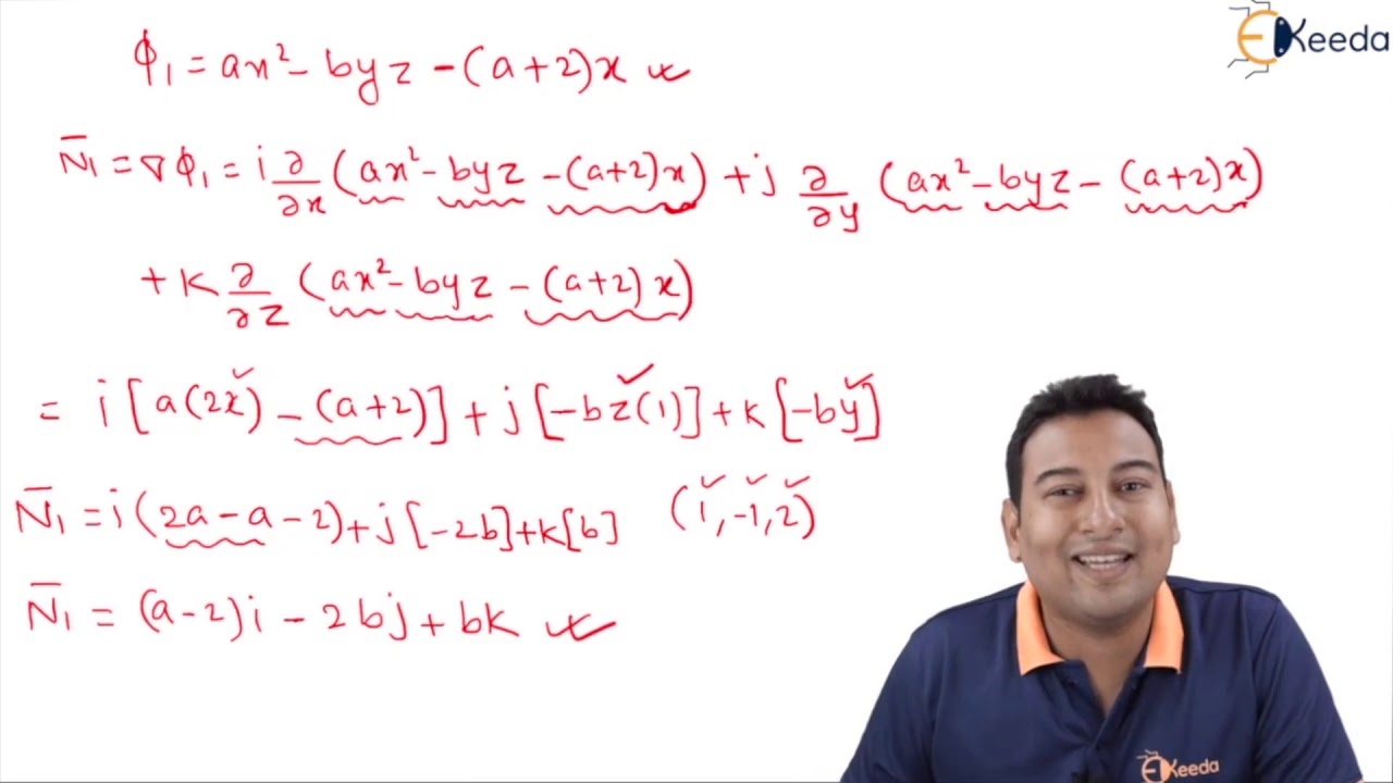 Basic Type Problem 4 - Vector Differentiation -  Engineering Mathematics - 4