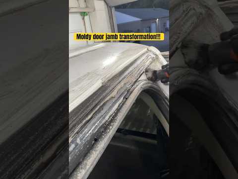 MOLDY DOOR JAMB TRANSFORMATION | ASMR AUTO DETAILING #shorts #detailing