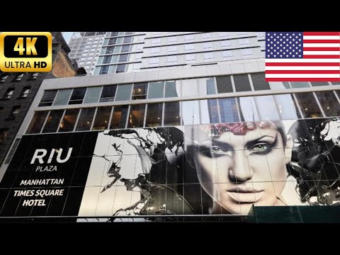 【4K】Hotel Riu Plaza Manhattan Times Square: Complete Tour - 60 fps