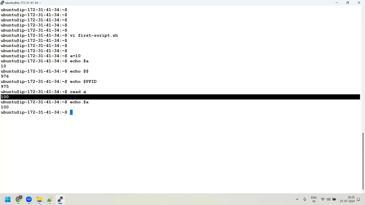 Devops-cloud-Batch-01 || Day-9 || vi editors || write simple shell script || basic linux commands