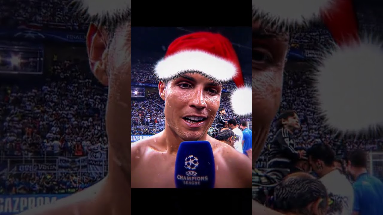 Cristiano ronaldo suiii meme into christmas song #christmas #suiii #funny #memesvideo #trending