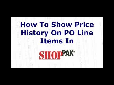 Kathy's Corner - How To Show Price History on PO Line Items