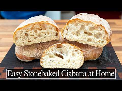 Stonebaked Ciabatta Bread: The quick n easy version