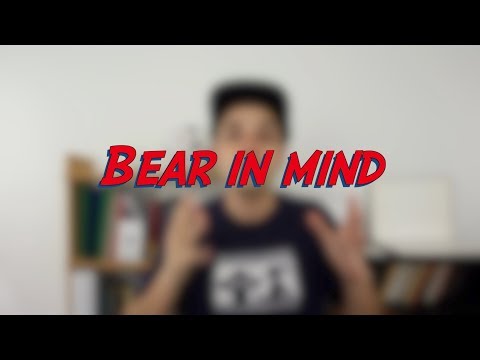 Bear in mind - W52D3 - Daily Phrasal Verbs - Learn English online free video lessons