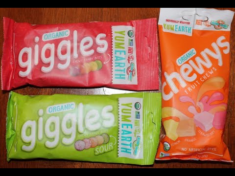 YumEarth Organic Giggles Original & Sour and Chewys Fruit Chews Review