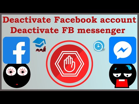 Deactivate Facebook account on PC & deactivate FB messenger app