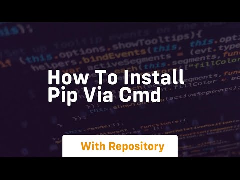 how to install pip via cmd