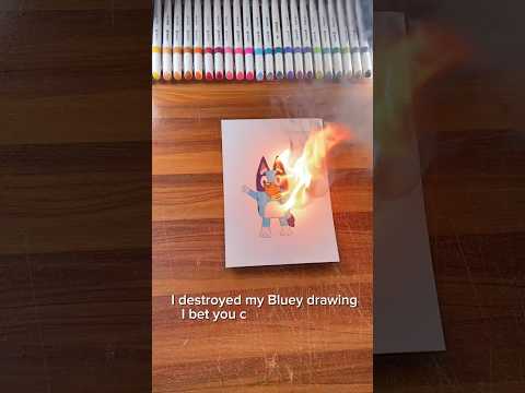 Non posso credere di aver DISTRUTTO il mio disegno di Bluey ma non riesco a disegnare in modo rea...