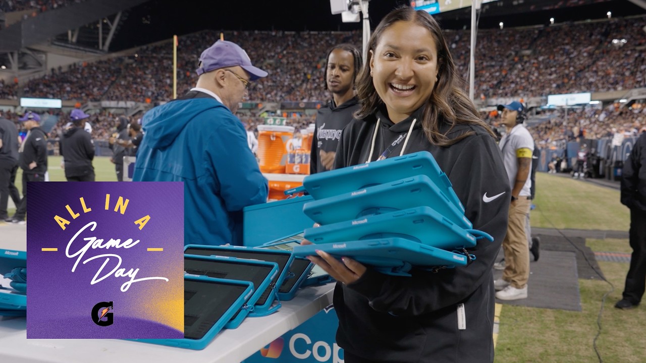 Behind-the-Scenes with NFL Football Video Staff on Gameday | Minnesota Vikings
