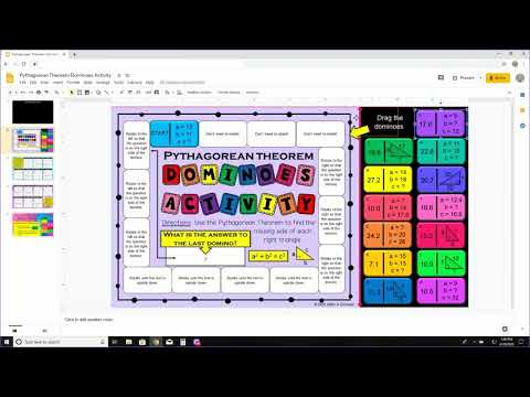 Pythagorean Theorem in Google Slides