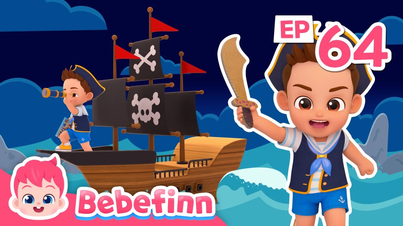 I'm a Pirate 🏴‍☠️ | EP64 | Captain Hero Brody | Bebefinn Sing Along2 | Nursery Rhymes & Kids Songs