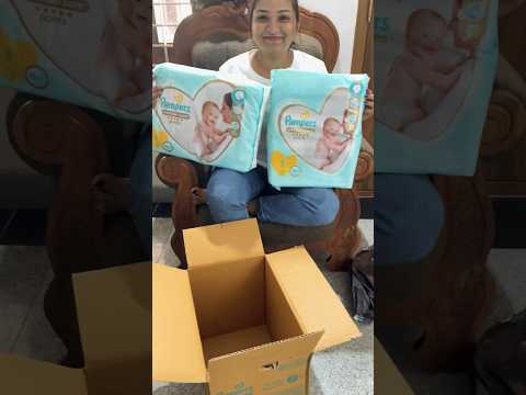 Pampers premium pack unboxing #pampers #useful #baby #usefultips #diapers @FirstCryParenting