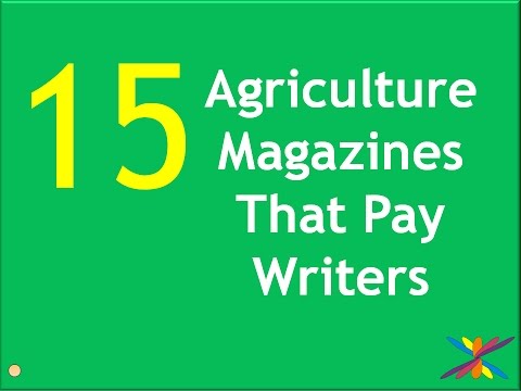 15 Agriculture Magazines That Pay Writers. The $$ numbers will shock you.