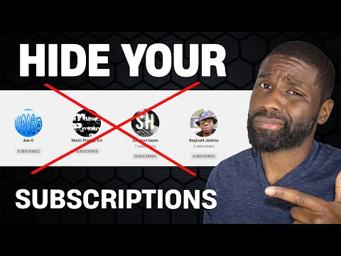 How to hide your Subscriptions on YouTube 2022 | Hide who you are subscribed to