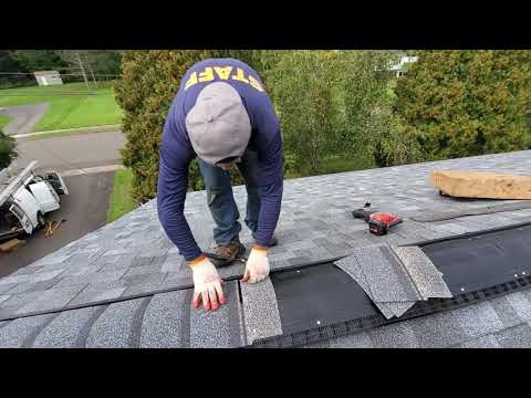 how to install Owens Corning ridge vent on your roof