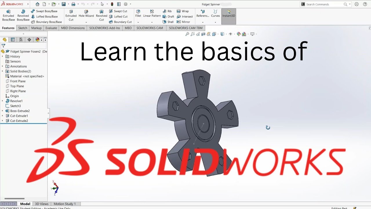 Learn SOLIDWORKS! Tutorial 1 - The Basics