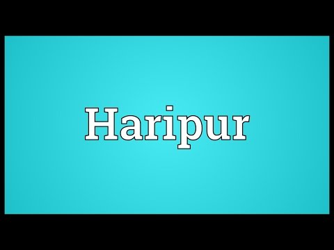 Haripur Meaning
