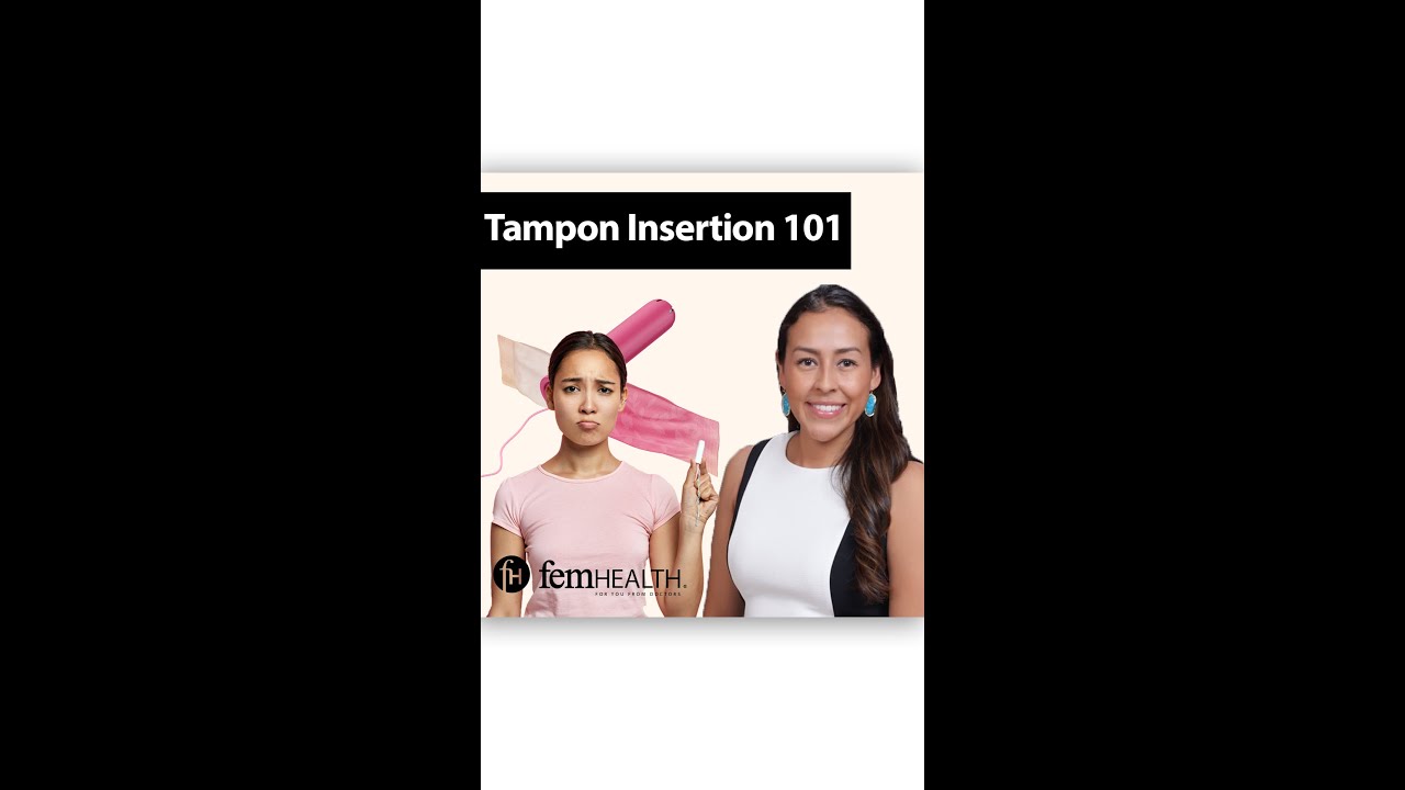 How to insert a tampon? Subscribe for important womens health info! #tamponsafety #womenshealth