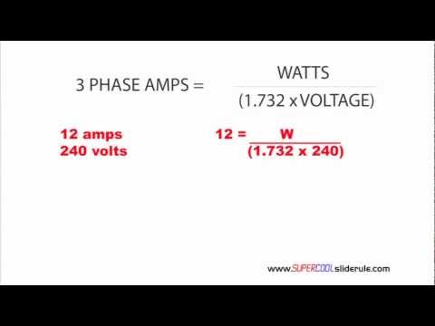 3 Phase Amp Equation