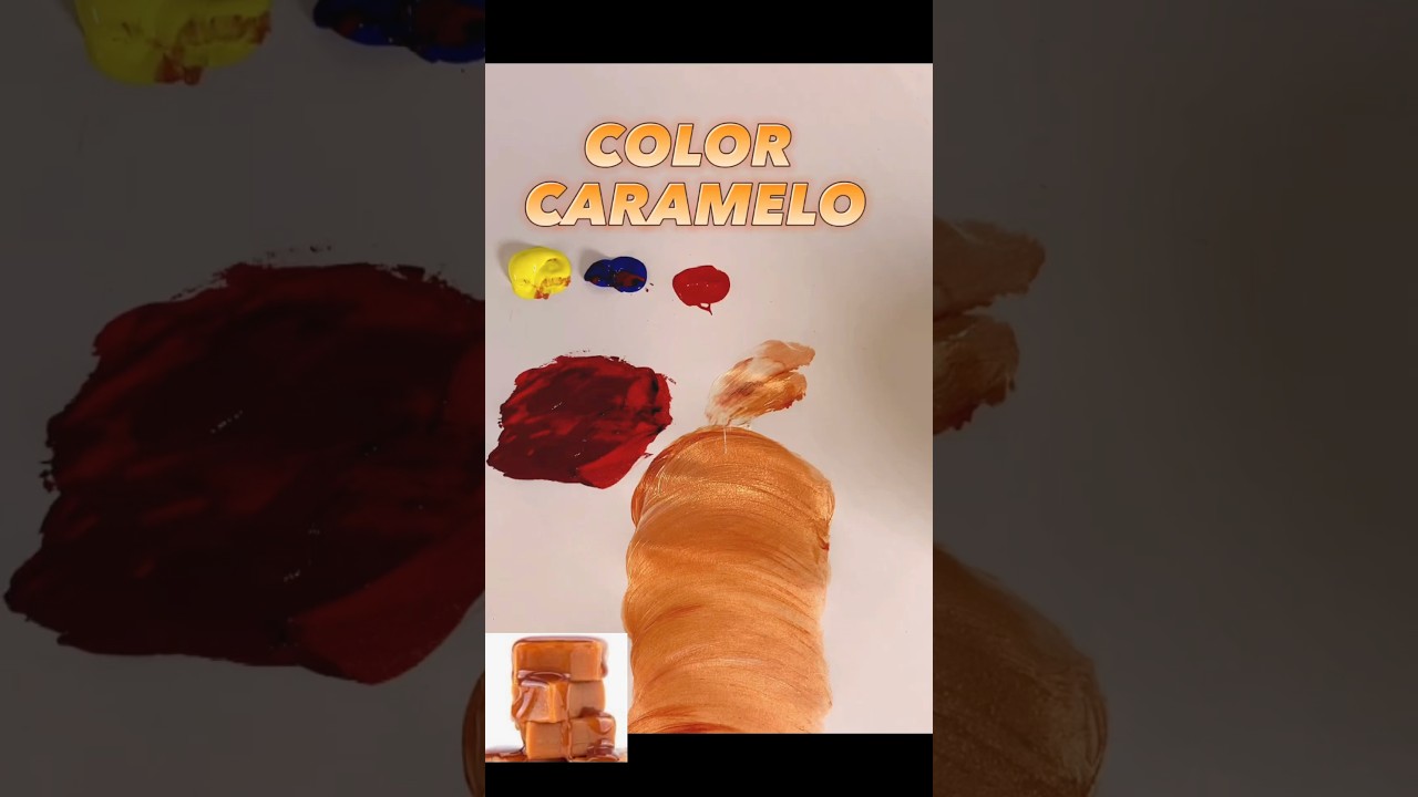 PREPARE THE PERFECT CARAMEL COLOR FOR YOUR ARTWORK #caramel #try #art #karolg #paint #learn
