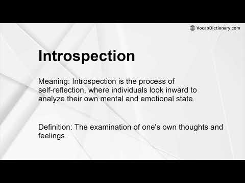 Introspection Meaning