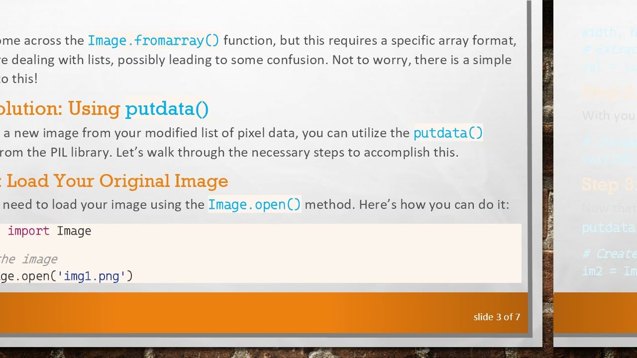 How to Directly Turn an Array of Pixels into an Image with PIL in Python