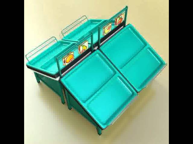 3D Model Fruit Stand Store Display Smoothable. 3D Model - FlatPyramid