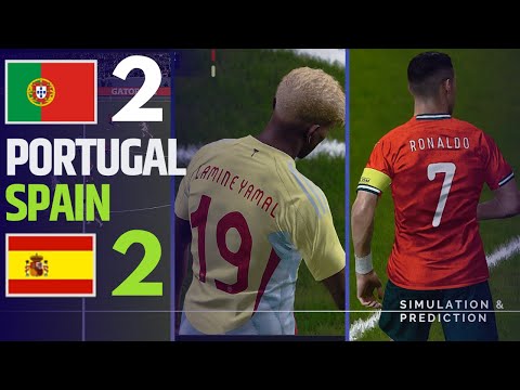 Portugal 2-2 Spain Match Highlights • Penalty Shootout Final 2025 Simulation/Recreation