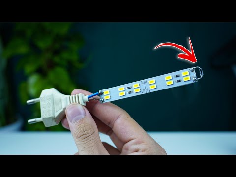 Awesome idea - Turn on the 12V LED with 220V - DIY light bulb