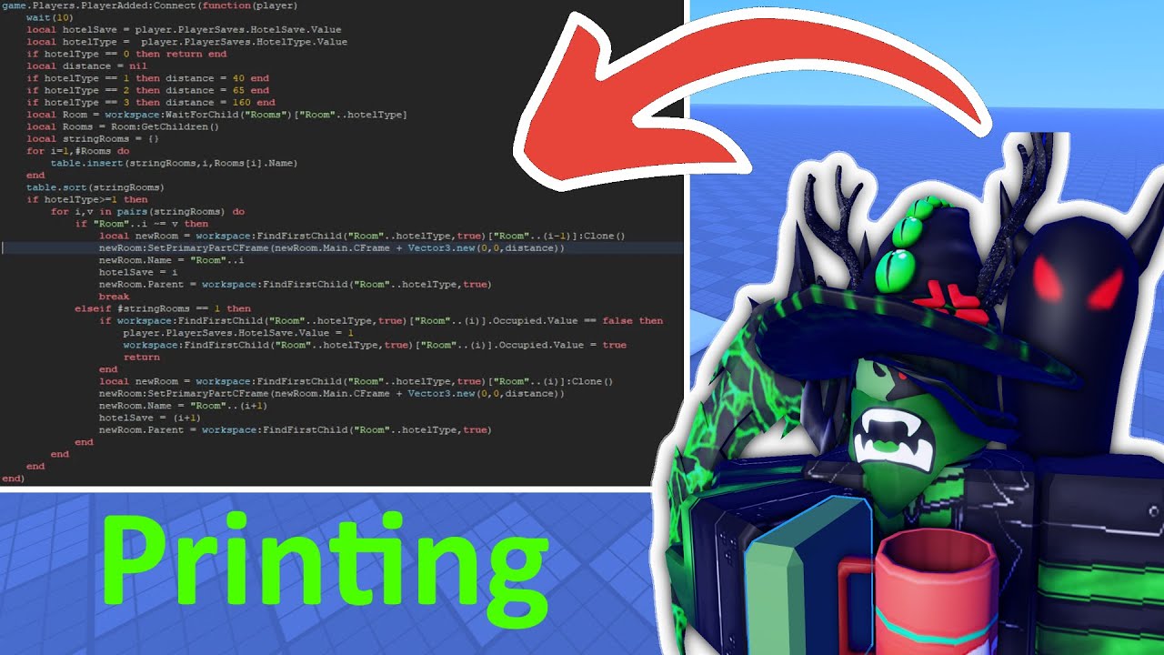 Roblox Beginners Scripting Tutorial #2 - Printing (2023)