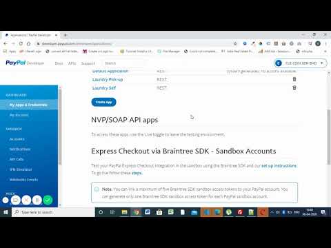 How To Get Client Id And Secret Key From Paypal app