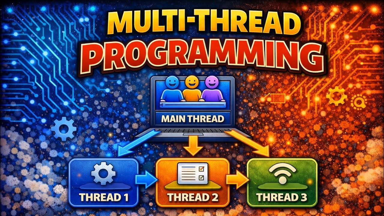 🔥 Multithreaded Programming in Operating System 🔥 By Maam Hijab 