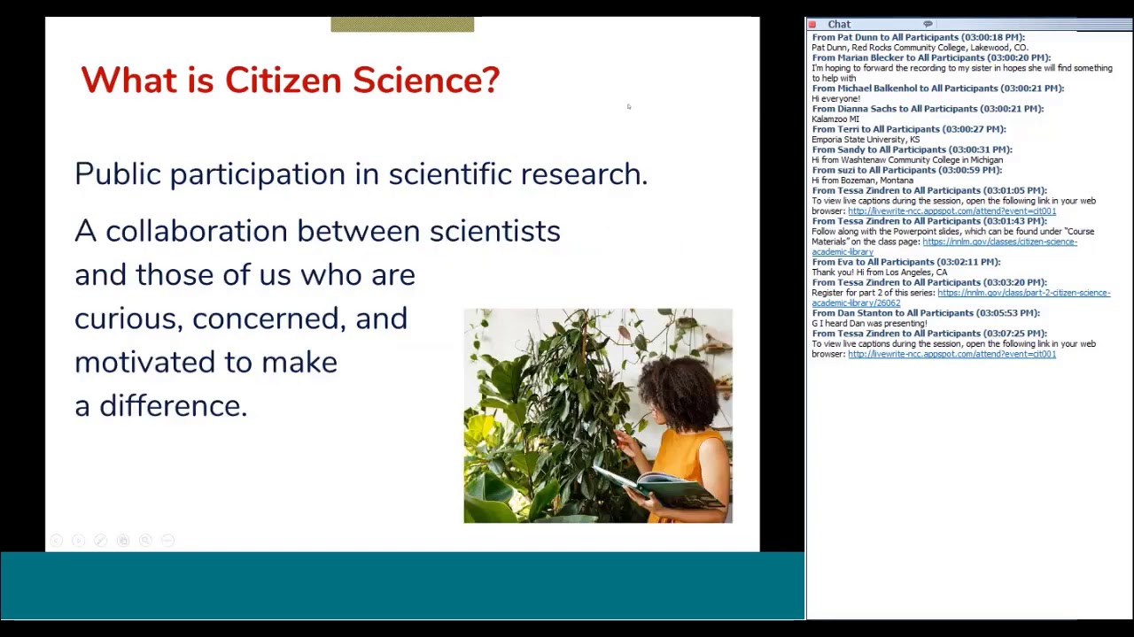 Part 1: Citizen Science in the Academic Library, July 24, 2020