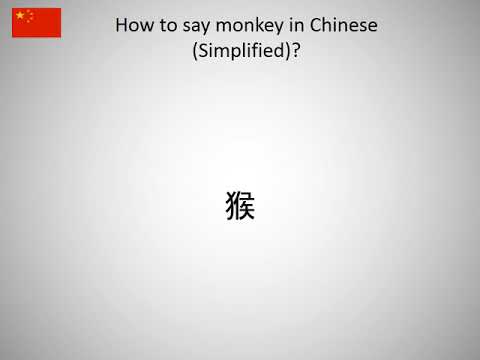 How to say monkey in Chinese (Simplified)?
