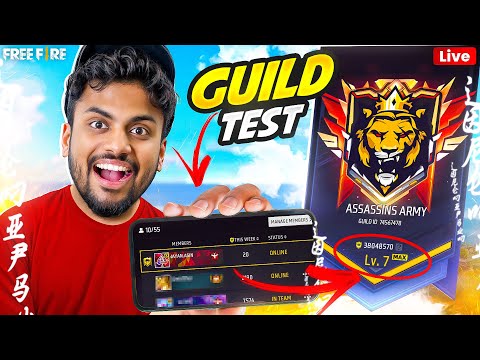 Guild Test Way To 13M Free Fire Max India Live With Assassins Army- Garena Free Fire Max