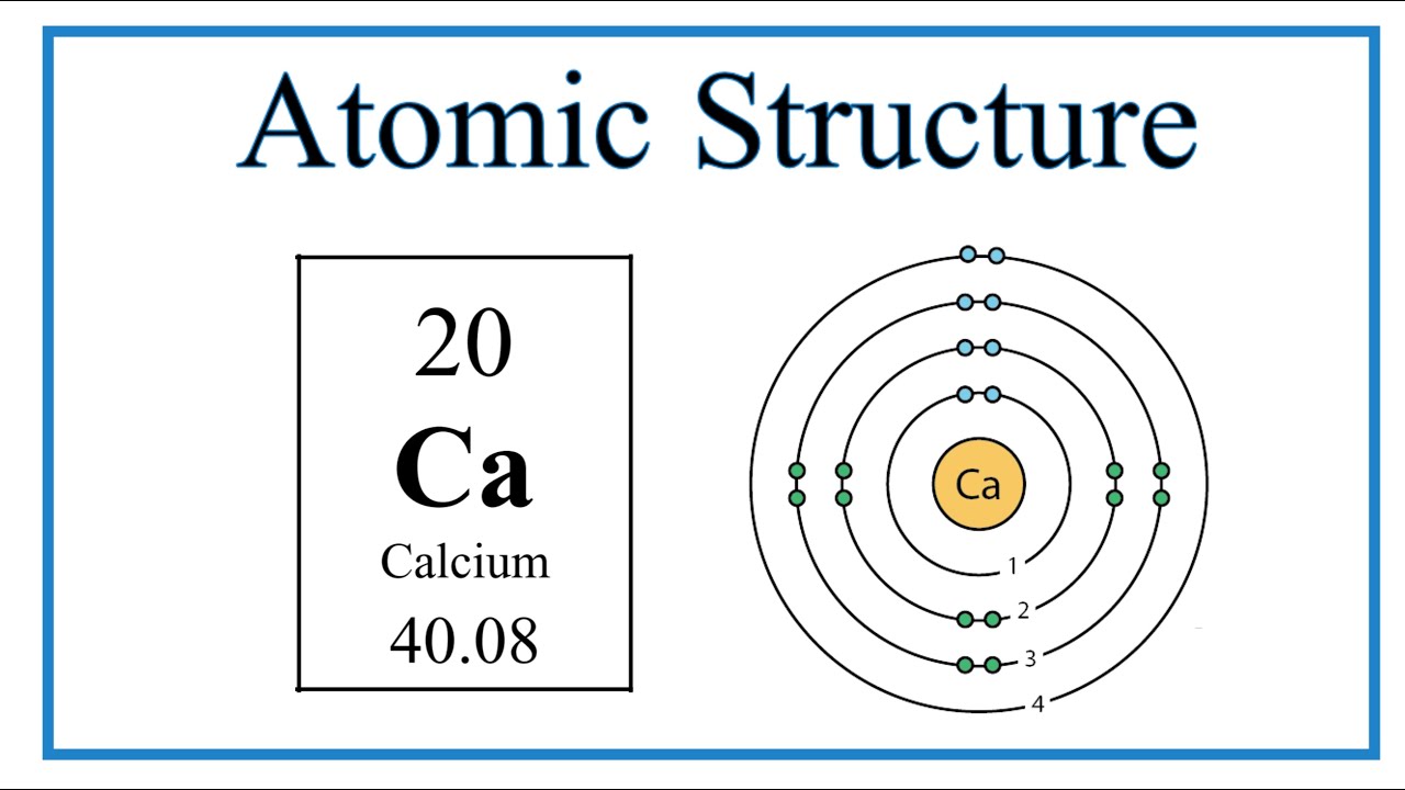 Atomic Structure (Bohr Model) for Calcium (Ca)