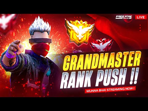 Grandmaster Live Rank Push Free Fire Telugu - Munna Bhai is Live - Telugu Gaming Live #MBG
