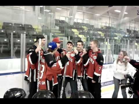 Coquitlam Express Rookies Try to Sing "Backstreet's Back."