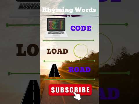 Let's Learn Rhyming Words - Part 33. #shorts #youtubeshorts #shortsvideo