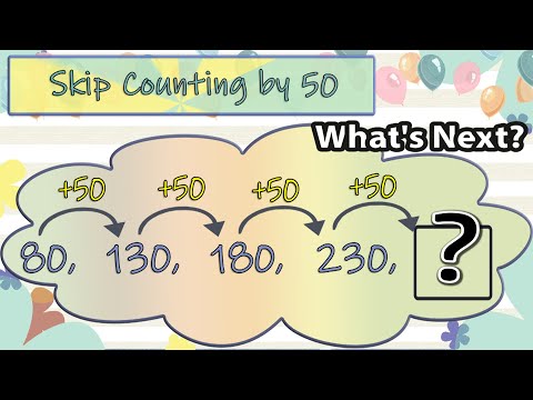 Skip Counting by 50 | Math Practice Activity | Grade 2, 3, 4